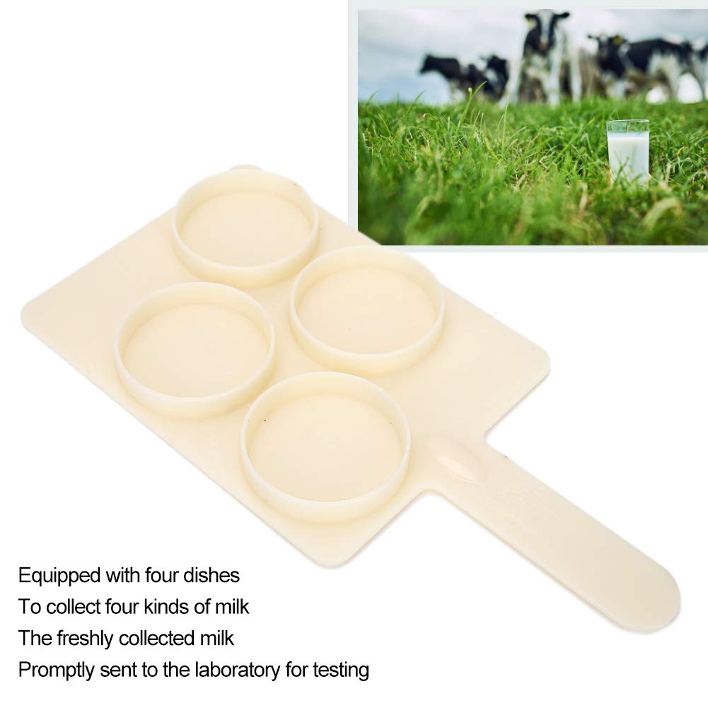 Cattle Milk Sampling Tray, HL MP47B ABS Farm Milk Collection Sampling Tray Cattle Farm Laboratory Mastitis Test Board Animal Husbandry Supplies for Cow