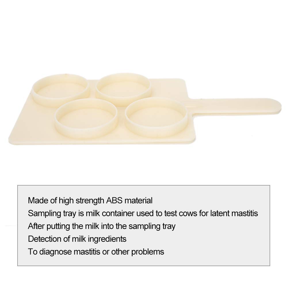 Cattle Milk Sampling Tray, HL MP47B ABS Farm Milk Collection Sampling Tray Cattle Farm Laboratory Mastitis Test Board Animal Husbandry Supplies for Cow