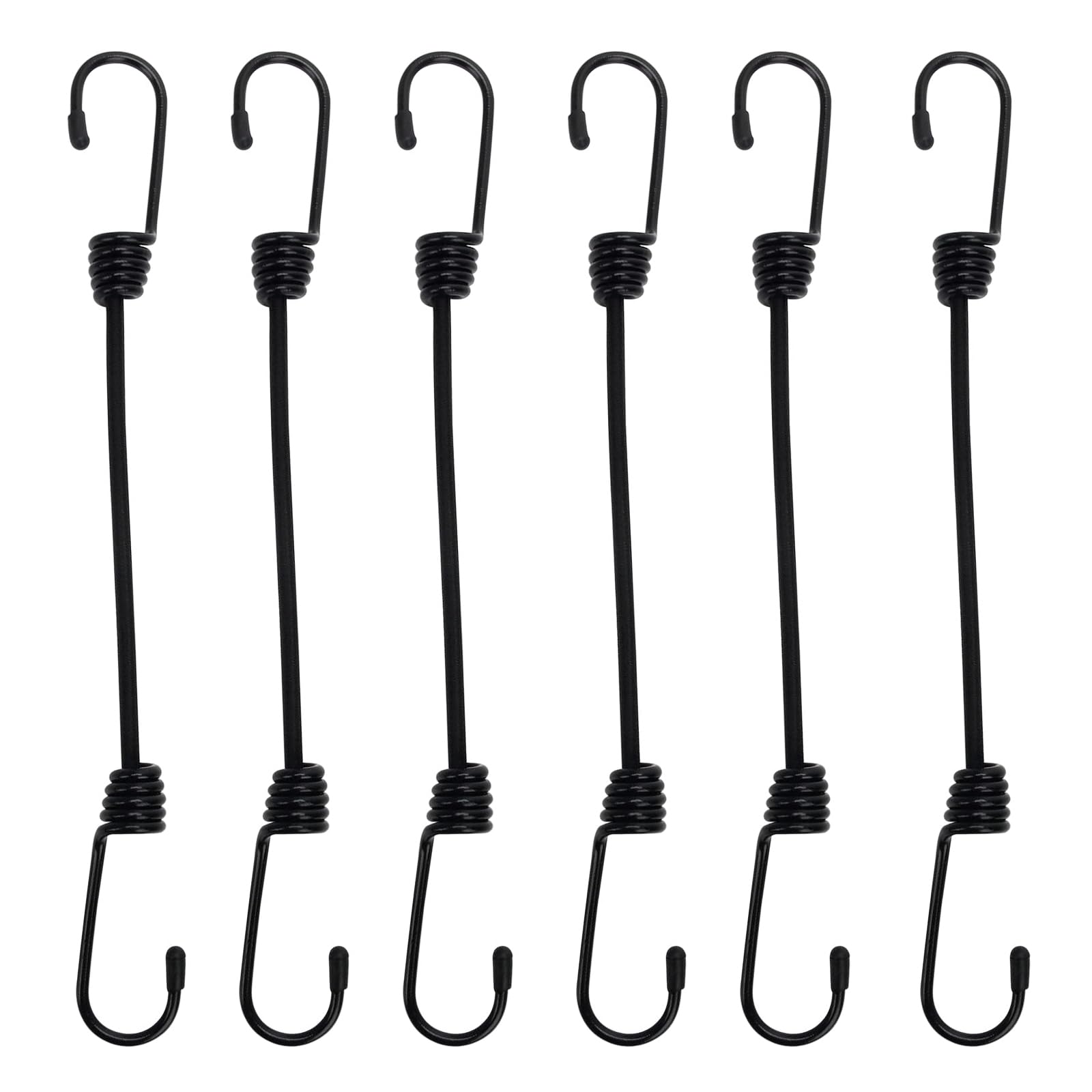 Roastove 6 PCS Bungee Cords, Elastic Hooks for Air Conditioner Outside Unit Covers