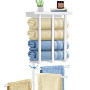 towel rack for rolled towels (white-swivel)