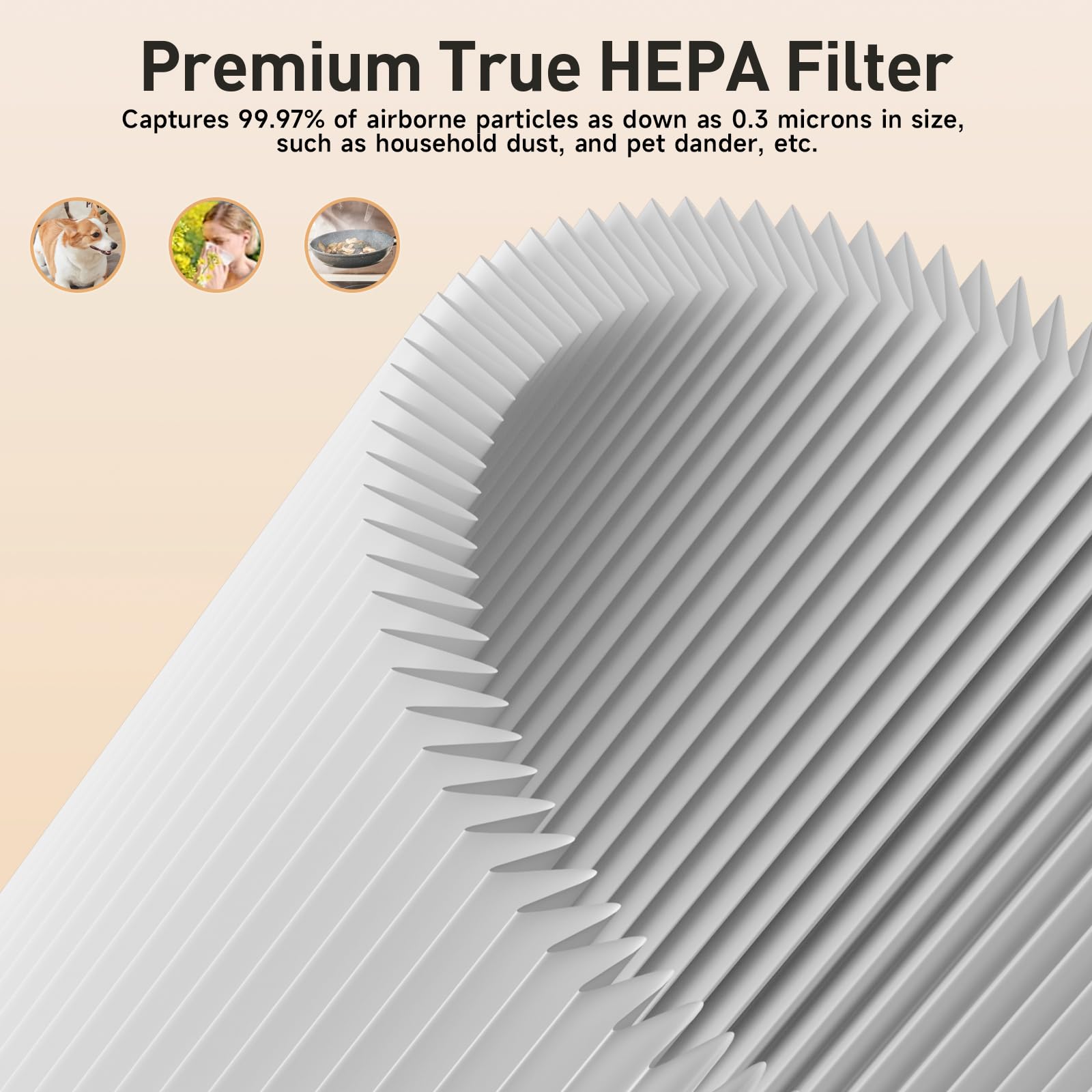 2 Pack Blue Pure 511 Filter Replacement Compatible With Blueair Blue Pure 511 Air Cleaner. Fit For Blue Air 511 Filter Replacement. 3-In-1 True HEPA Filter With Activated Carbon Filter.