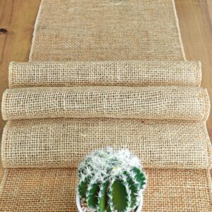 Letjolt Burlap Table Runner 72 Inches Farmhouse Thanksgiving Table Runner Jute Table Runner Christmas Table Decor Jute Woven Fabric