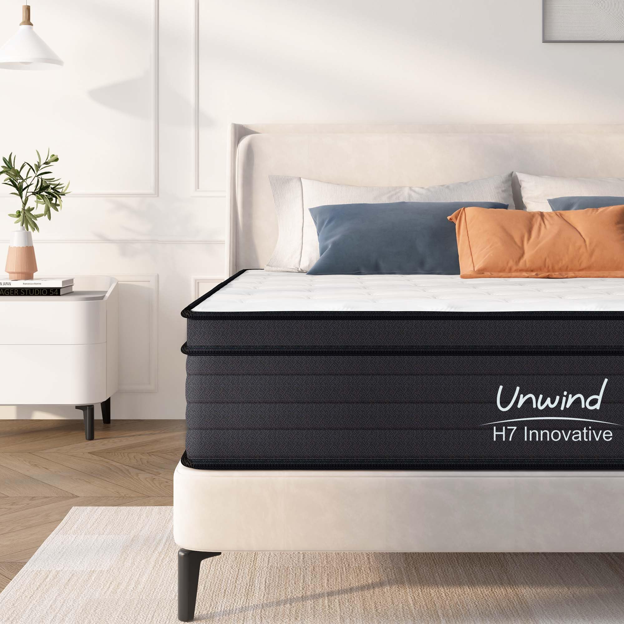 Mattress Full Size,12 Inch Full Mattress in a Box With Gel Memory Foam,Full Mattress Individually Pocketed Innerspring,Medium Firm for Pressure Relief,Back Pain Relief,120 Nights Risk-Free Trial