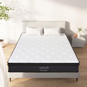 Mattress Full Size,12 Inch Full Mattress in a Box With Gel Memory Foam,Full Mattress Individually Pocketed Innerspring,Medium Firm for Pressure Relief,Back Pain Relief,120 Nights Risk-Free Trial