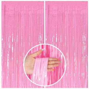 pink party streamers foil fringe backdrop curtains tinsel streamers birthday party decorations fringe backdrop for birthday party graduation bridal shower