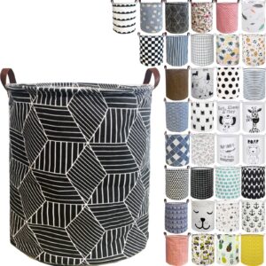 royboder laundry hamper thickened cotton waterproof laundry basket leather handle collapsible wide ring laundry hamper in bedroom bathroom dormitory cloakroom livingroom nursery organizer toy bin