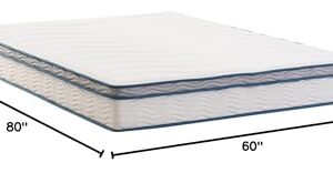 ZINUS 8 Inch Spring Sensation Hybrid Mattress [New Version], Queen, Fiberglass Free, Medium Firmness, Durable Support, Certified Safe Foams & Fabric, Mattress in A Box