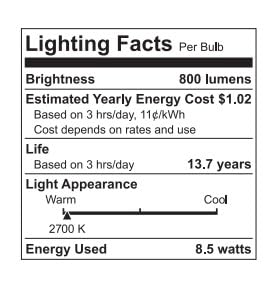 GE Relax 8-Pack A19 60 Watt Equivalent Crystal Clear Soft White Dimmable LED Light Bulbs