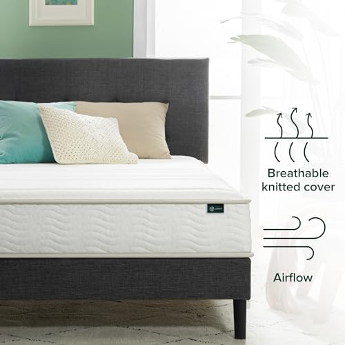 ZINUS 8 Inch Foam and Spring Hybrid Mattress [New Version], California King, Fiberglass Free, Medium Firmness, Durable Support, Certified Safe Foams & Fabric, Mattress in A Box