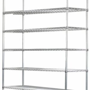 Omega 14" Deep x 48" Wide x 63" High 6 Tier Chrome Starter Shelving Unit