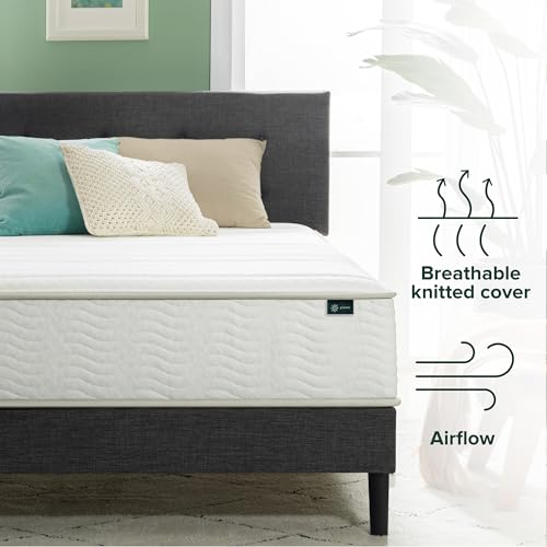 ZINUS 10 Inch Foam and Spring Hybrid Mattress [New Version], Full, Fiberglass Free, Medium Firmness, Durable Support, Certified Safe Foams & Fabric, Mattress in A Box