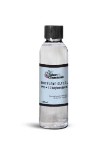 butylene glycol cosmetic grade (125 ml / 4.22 oz), organic butylene glycol moisturizer for skincare - emollient prevents water loss from skin - skincare 1,3 butylene glycol by talsen chemicals