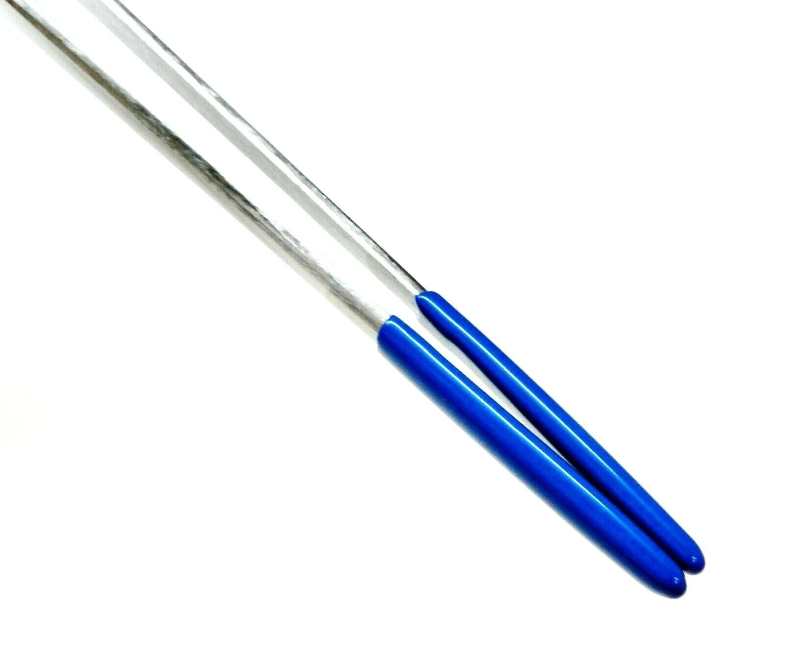 12 Inch Tweezer with PVC Rubber Tips Coated Straight Flat Tip Stainless Steel Forceps Steam Ultrasonic Cleaning Tweezer | Non-Marring | Good Grip | Jewelry | Hobby Crafts Industrial Electronic By JTS