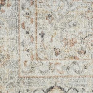 Nourison Oushak Home Traditional Light Grey 8' x 9'10" Area -Rug, Easy -Cleaning, Non Shedding, Bed Room, Living Room, Dining Room, Kitchen (8x10)