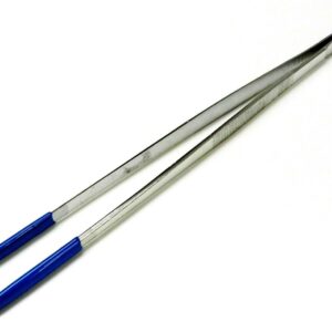 12 Inch Tweezer with PVC Rubber Tips Coated Straight Flat Tip Stainless Steel Forceps Steam Ultrasonic Cleaning Tweezer | Non-Marring | Good Grip | Jewelry | Hobby Crafts Industrial Electronic By JTS