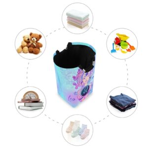 Zodiac-sign-leo Foldable Laundry Basket, Laundry Bag with Handles for Home Bathroom Bedroom/Toys Storage Organizer