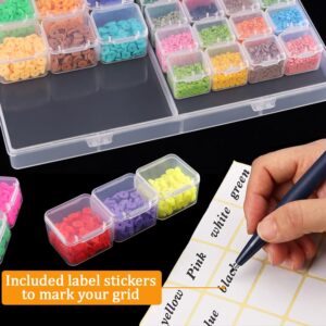 RJ-Sport Dual-Sized Diamond Art Storage Containers with 28 Small & 15 Mid-sized Grids to Keep Small Items Separated & Organized