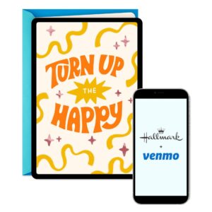 Hallmark and Venmo All-Occasion Card (Turn Up the Happy) for Birthdays, Graduations, Holidays