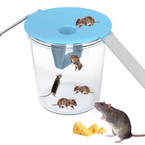 camtoms humane mouse trap bucket lid | smart bucket lid mouse trap | mouse bucket trap 5 gallon bucket compatible | humane rat trap indoor outdoor, smart reusable auto reset rodent catcher