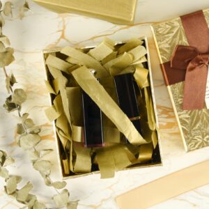 NEBURORA Metallic Gold Tissue Paper for Gift Bags 60 Sheets Gold Wrapping Tissue Paper Bulk 14 X 20 Inch Gold Packaging Paper for Christmas Gift Wrap Art Crafts Birthday Wedding Decoration