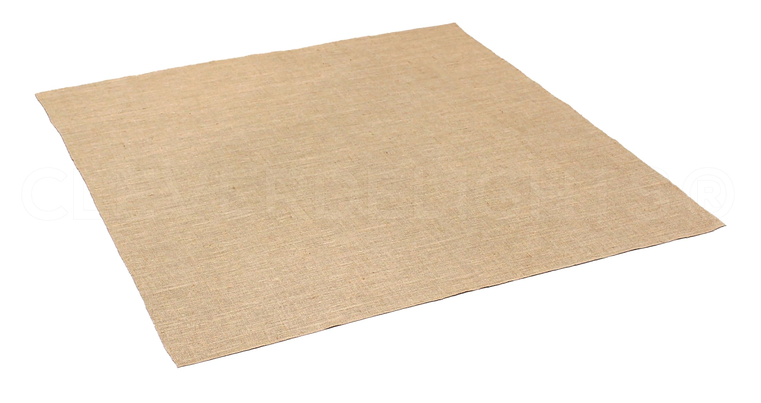 CleverDelights 48 Inch Burlap Square - Premium Jute Burlap Fabric - Finished Edges - 48" x 48"