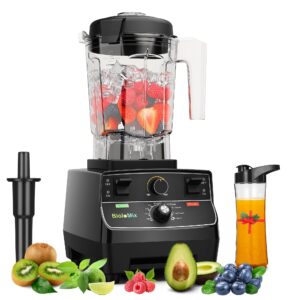 biolomix professional smoothie blender, countertop blender,commercial blender 2200w high power with 68oz pitcher, smart presets,blenders for kitchen for ice, soup,frozen dessert with 1 juice bottle