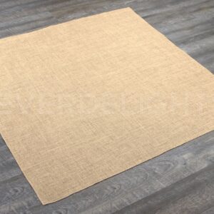 CleverDelights 48 Inch Burlap Square - Premium Jute Burlap Fabric - Finished Edges - 48" x 48"