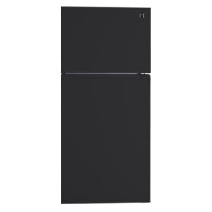 kenmore 30 in. 18.2 cu. ft. capacity refrigerator/freezer with adjustable glass shelving, humidity control crispers, gallon door bins, energy star certified, black