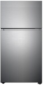 kenmore 30 in. 18.2 cu. ft. capacity refrigerator/freezer with adjustable glass shelving, humidity control crispers, gallon door bins, energy star certified, fingerprint resistant stainless steel