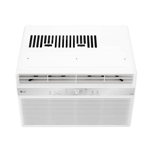 LG LW6024RSMX Window Air Conditioner, Wi-Fi Enabled w/Remote, for Small Room (260 Sq.Ft.), Quiet Operation, 115V, 6,000 BTU, White