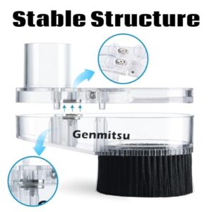 Genmitsu 65mm & 69mm CNC Dust Shoe, Compatible with Most 65mm/69mm Spindle Motor and Compact Router, Hose Adapter Inner Diameter 38mm (1.5″), Transparent