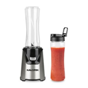 personal blender with 2 tritan bottles, stainless steel (renewed)