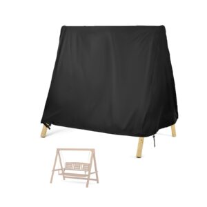 elegoro outdoor swing cover, a frame patio swing cover,swing cover for outdoor furniture porch cover glider hammock cover waterproof (83''lx48.8''wx66''h)