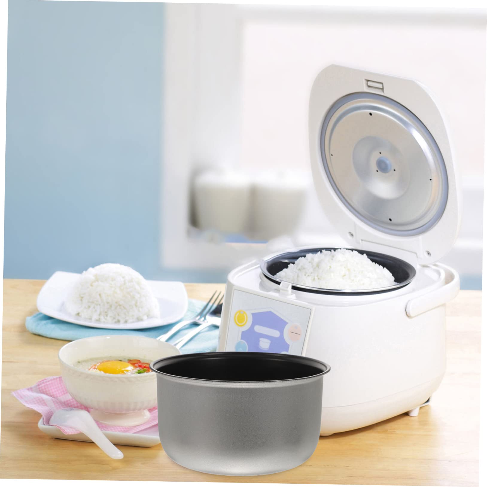 SHOWERORO 1 Set Rice Cooker Liner Electric Power Cooker Insert Liner Cooking Pot Pressure Cooker Accessory Inner Cooking Rice Maker Cooker Rice Pot Ball Kettle Aluminum Alloy Rice Cooker Pot