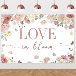 kreatwow love in bloom bridal shower decorations backdrop rose gold bridal shower backdrop rose gold bachelorette decors boho flower floral rose gold engagement wedding bachelorette party decorations