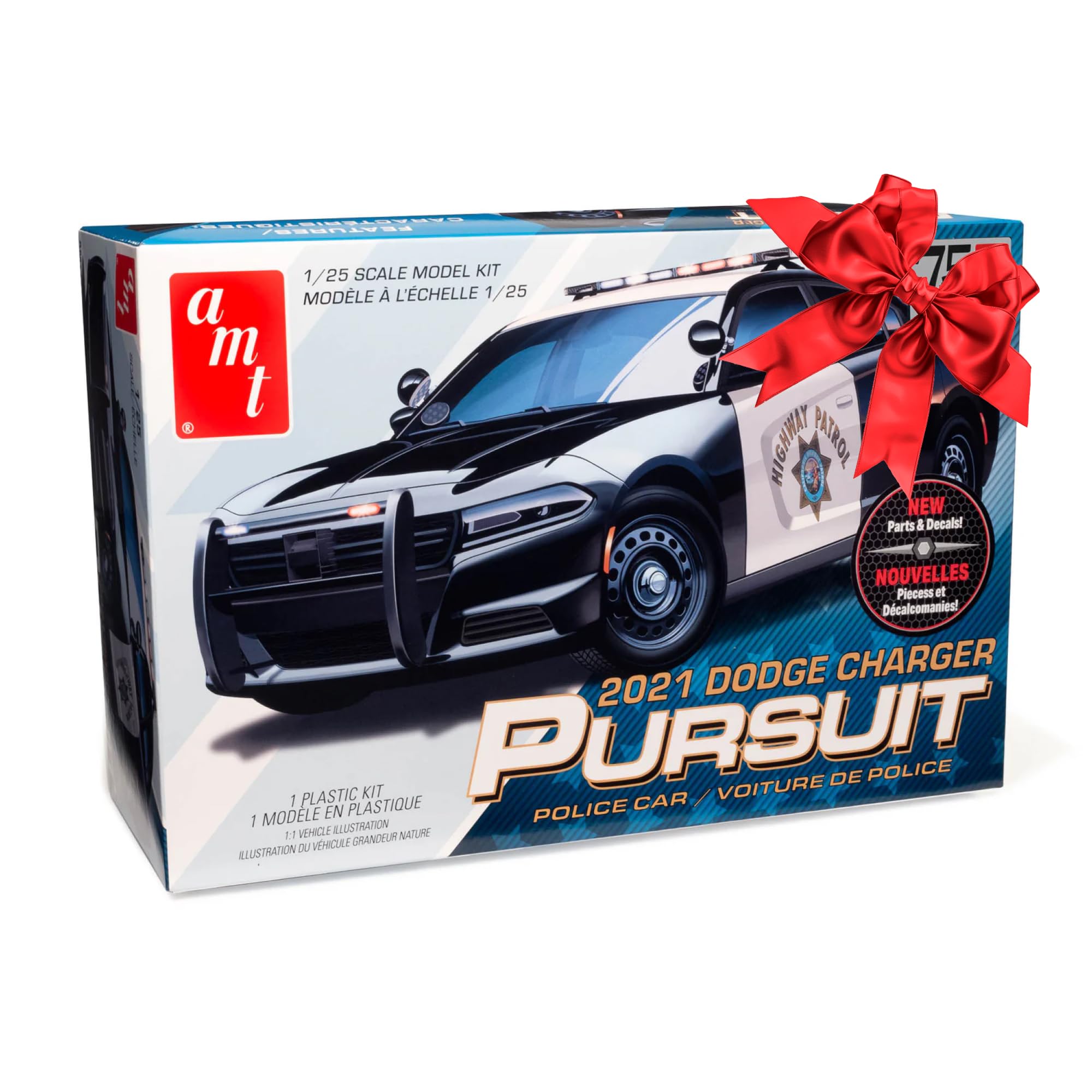 AMT 2021 Dodge Charger Police Pursuit 1:25 Scale Model Kits