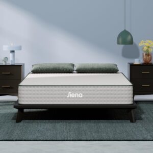 siena 10” cal king hybrid plush mattress - memory foam & innerspring system - 180 night trial - premium pressure-relieving layers - 10 year manufacturer warranty - certipur-us® certified