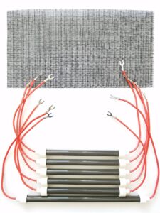 set of 6 oem bulbs/heating elements + filter for models xl 1000 & gen3 1000 heaters and more