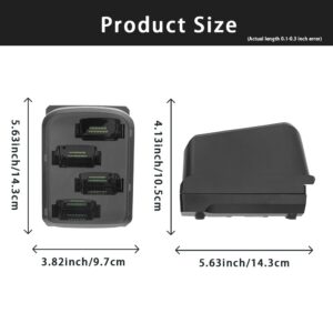 4-Slot Battery Charger Cradle with Power Supply for Zebra MC9300 Series Barcode Scanner Handheld Mobile Computer,12V/4.16A,P/N:SAC-MC9300-HC4SC1-01