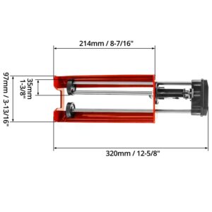 QWORK Epoxy Gun 400 mL/13.5 fl oz (1:1 Mix Ratio) Caulking Gun Effortless Silicone Sealant Caulk Gun, Dual Component Applicator for Panel Bond Gun