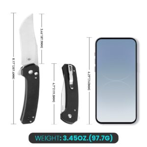 Kizer Gryphon Pocket Knife, 3.46 Inches 9Cr18MoV Steel Blade, G10 Handle, Folding Pocket Knife, L4010A1