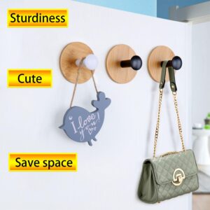 BeiLeiNiceHK Wall Hooks for Hanging Heavy Duty, Sticky Coat Heavy Duty Hooks for Hanging,4 Pieces Small Decorative Adhesive Wall Hooks for Clothes,Backpack,Key,Hat