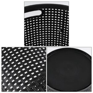 Rinboat 40 L Plastic Baskets for Storage, Round Plastic Laundry Hampers, 2 Packs