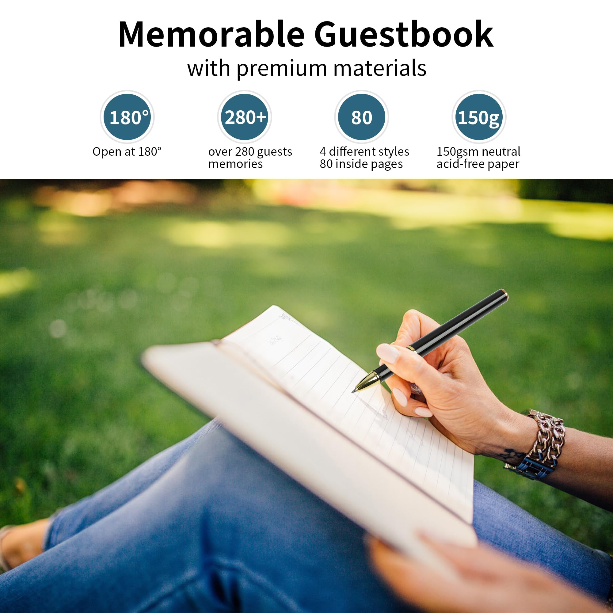 Funeral Guest Book for Memorial Service with Photo Slot, 88 Pages Guest Book for The Celebration Life, Guest Sign in Book for Funerals, Condolence Book Funeral Memorial Guestbook