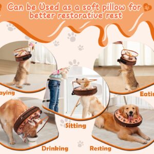 Dog Cones for Medium Dogs,Soft Cone for Dogs After Surgery,Inflatable Dog Cone,Dog Donut Collar,Dog Neck Donut,Cone for Dogs to Stop Licking(Medium Dog Cone)