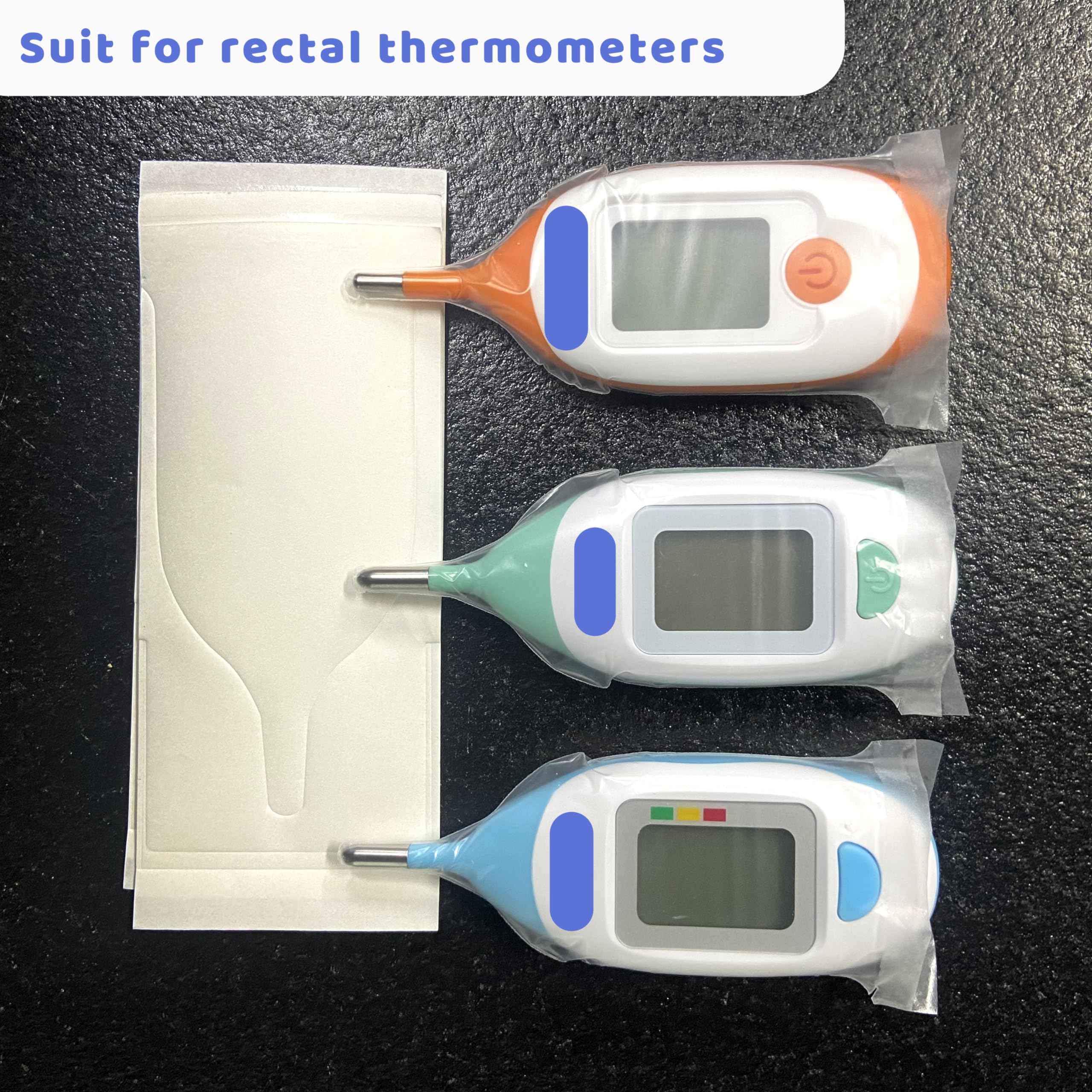 Disposable Cover for Rectal Thermometers - Special for Large Display & Short Probe Baby/Pet Rectal Thermometers (Covers -100 pcs)