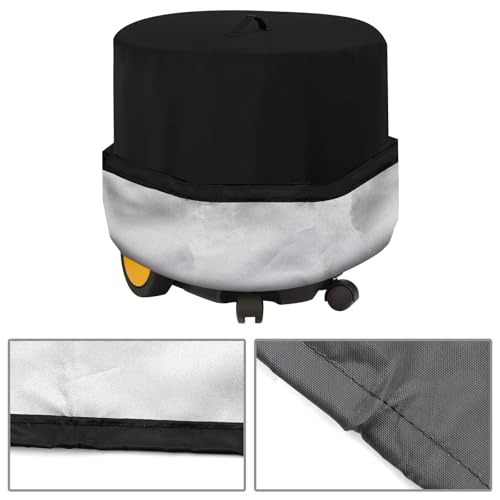 Black Cover for Shop Vac, 24''D x 26.5''H Wet and Dry Shop Vacuum Cleaners Dust Cover Protection for 12-16 Gallon Shop Wet Dry Vacuums