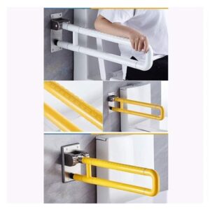 Safety Grab Bars Handle Safety Support Hand Rails Grab Bar Accessible Armrest Folding Handrail Toilet Stainless Steel Bath Safe Handrail Pregnant Woman Elderly Disabled Shower Armrest Kitchen Sta