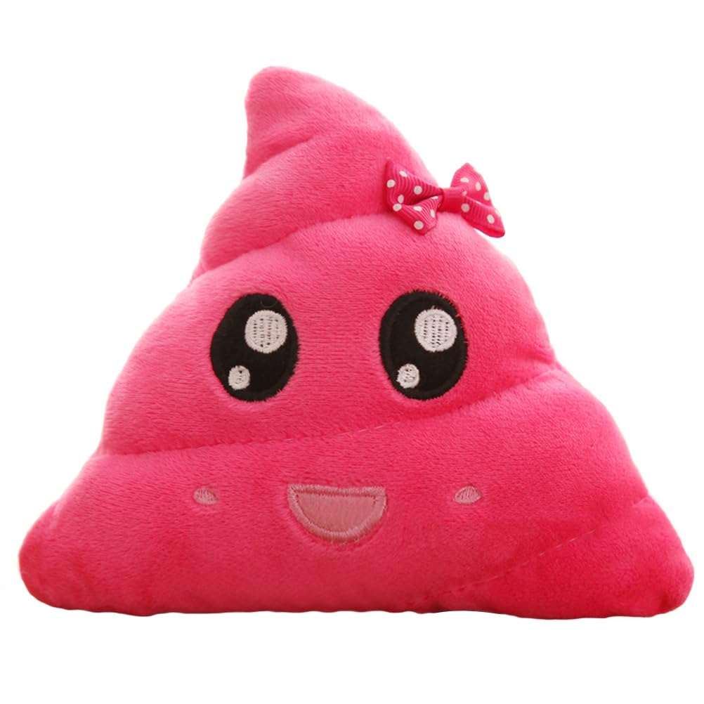 ABOOFAN Plush Toy Plush Pillow Soft Plush Poop Pillow Pink Plush Cushion Plush Pad