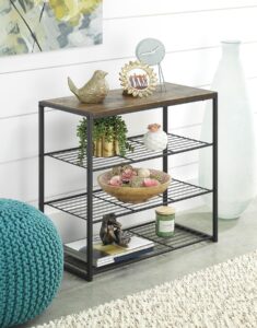 whitmor modern industrial 4-tier storage shelves